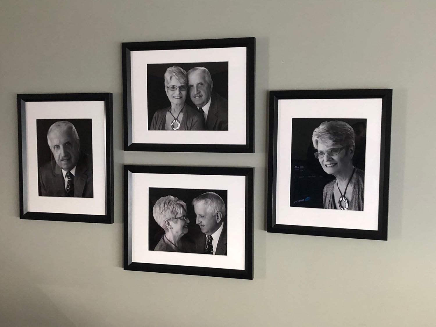 US Made Slide-in Aluminum Picture Frames (Black- Long Side Open, 8.5 x ...