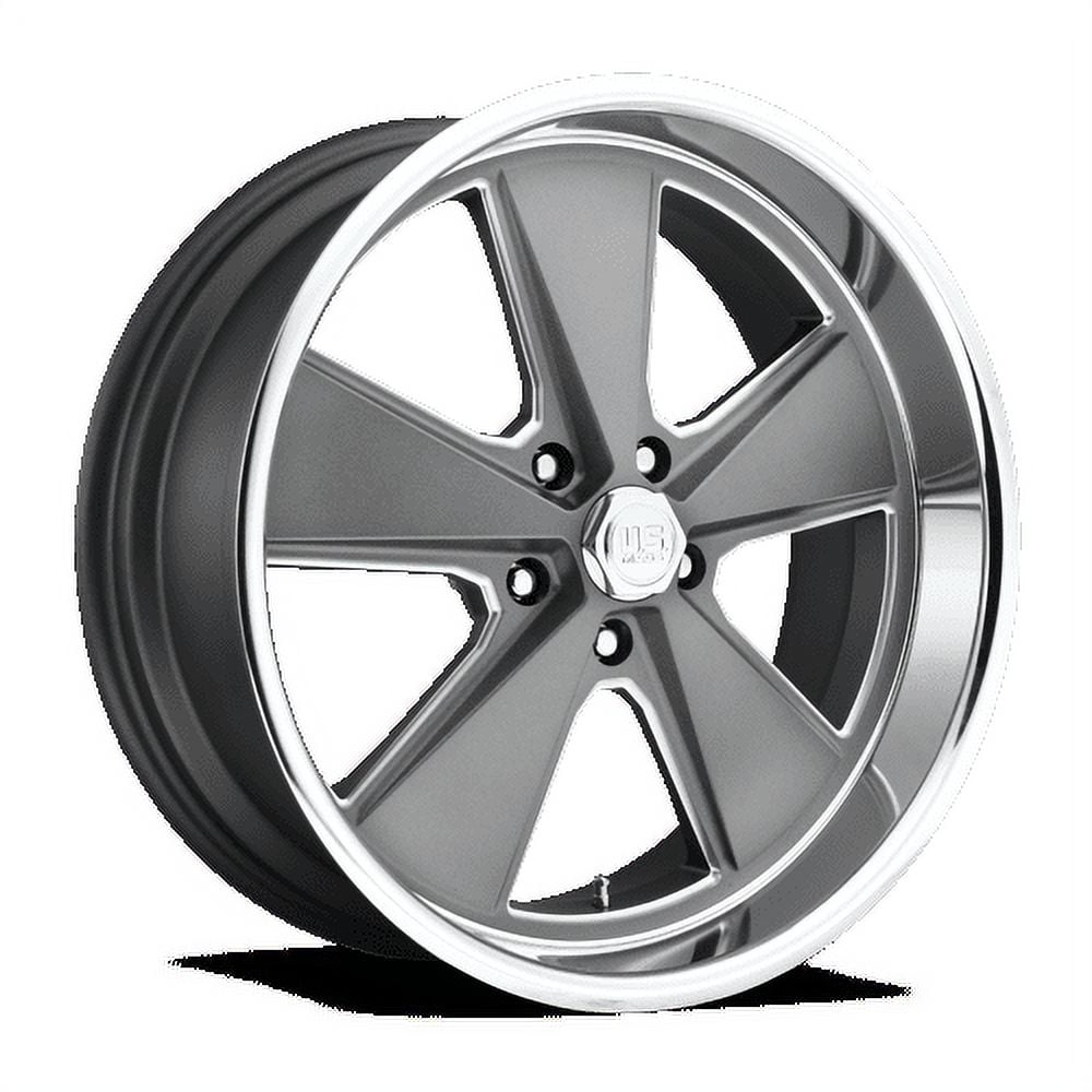 US Mag 1PC Aluminum Rim U120 ROADSTER 20X8in Matte Gun Metal Machined ...