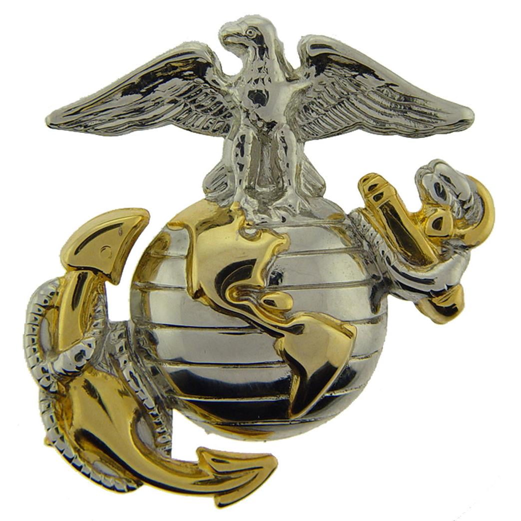 Eagle Emblems P16362 Pin - USMC, Emblem, E2, Left - Cap - Gold & Silver ...