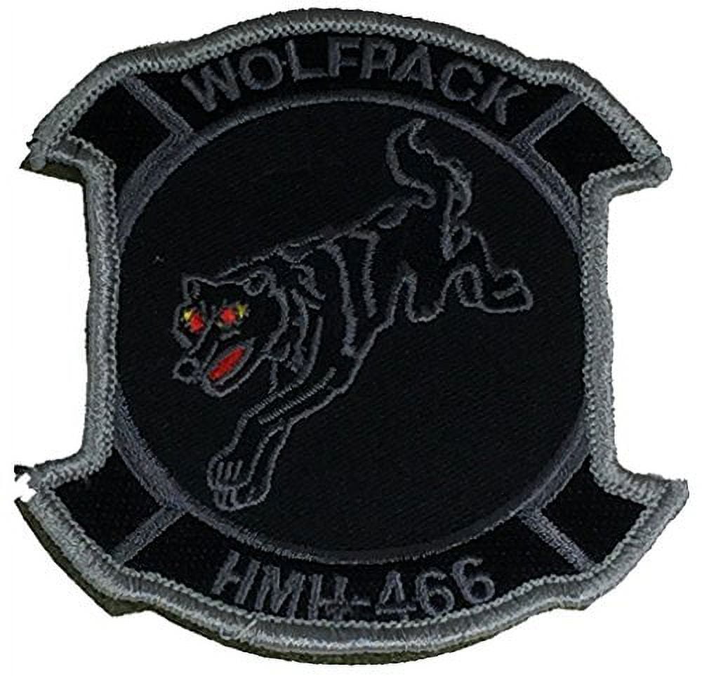 US Marine Corps HMH-466 The Wolfpack Hook/Loop Patch - Veteran Owned Business - Walmart.com