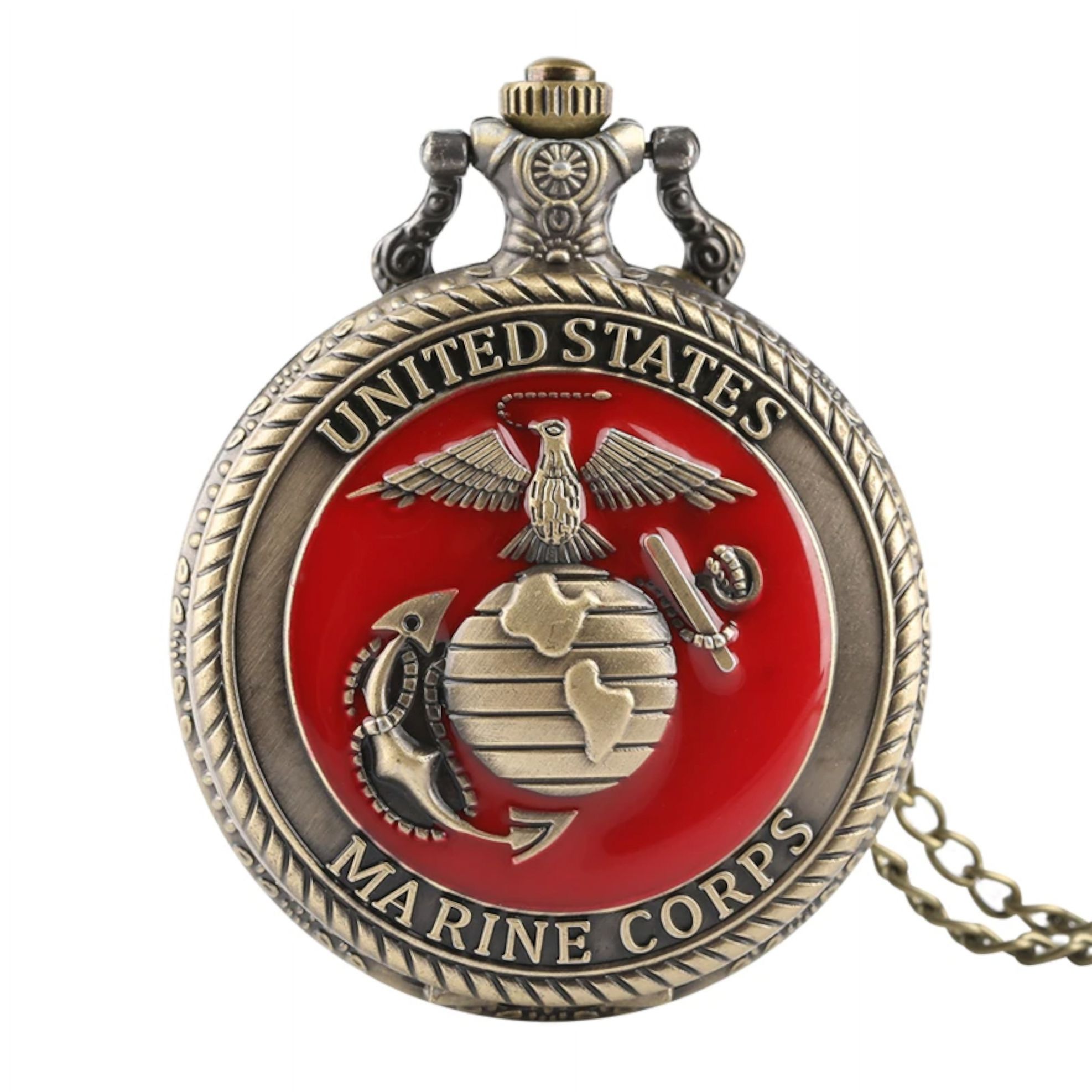 US Marine Corps Military Army Pocket Watch PW 9 MC - Walmart.com