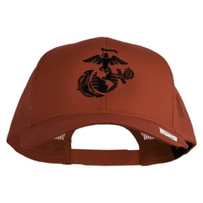 US Marine Corps Semper Fi Embroidered Solid Cotton Twill Mesh Prostyle ...
