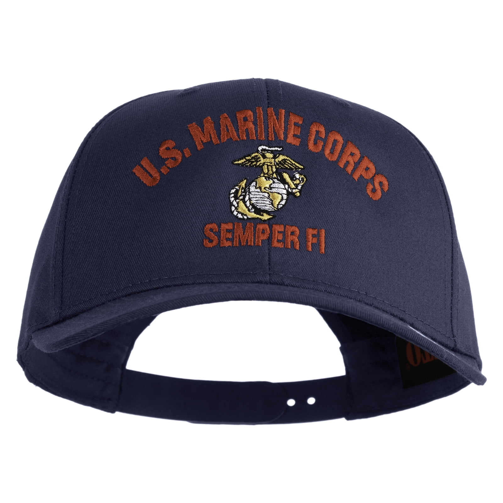 US Marine Corps Semper Fi Embroidered Solid Cotton Twill Pro Style Cap ...