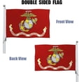 US Marine Corps USMC Flag 3x5 Double Sided 2ply US Military Officially ...