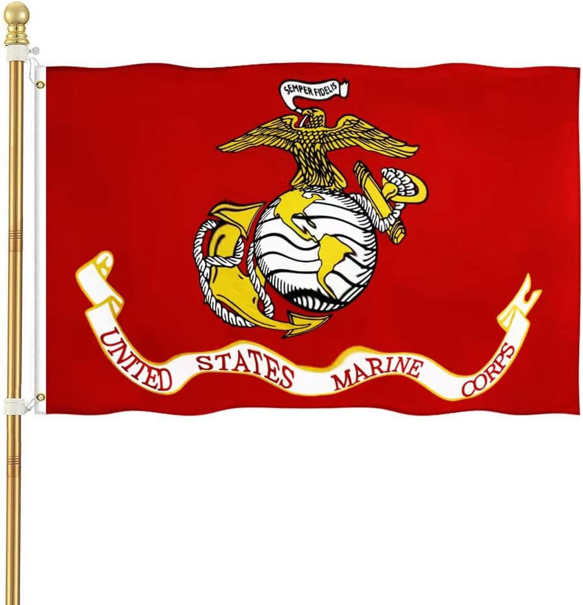 US Marine Corps USMC Military Flags 3x5 Outdoor- US Marine Army Flags ...