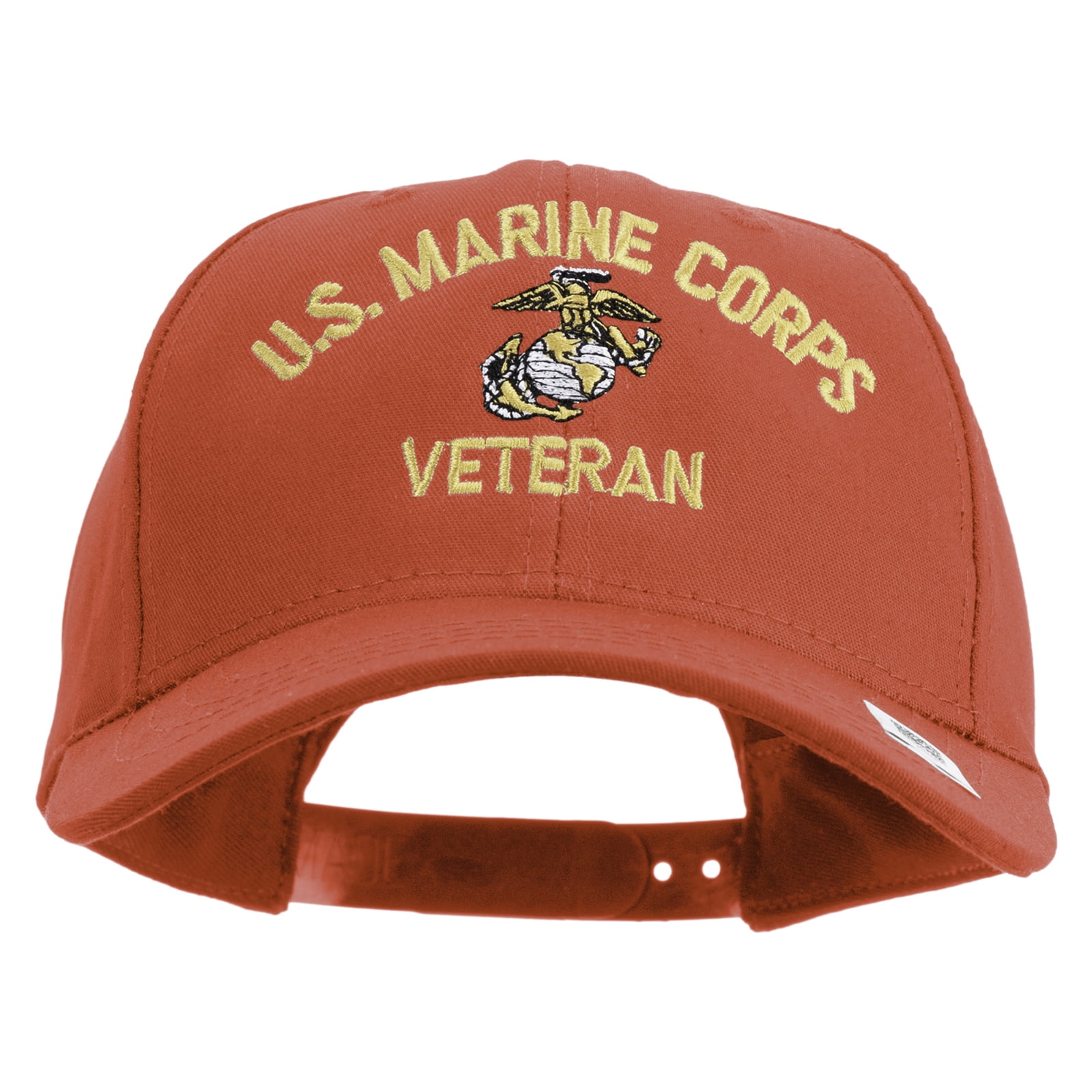 US Marine Corps Veteran Design Embroidered 6 Panel Structured Cotton ...