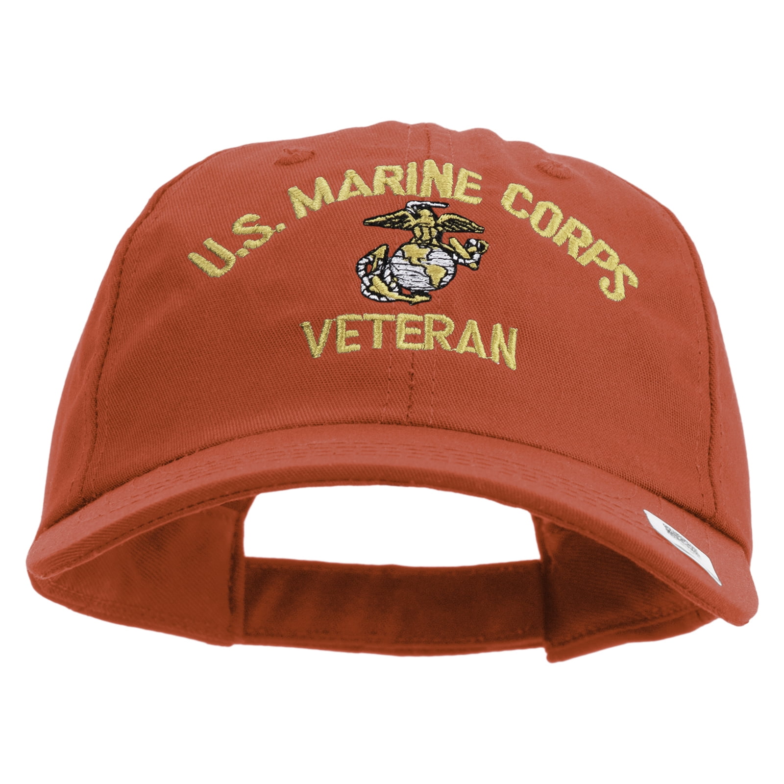 US Marine Corps Veteran Design Embroidered 6 Panel Unstructured Cotton ...