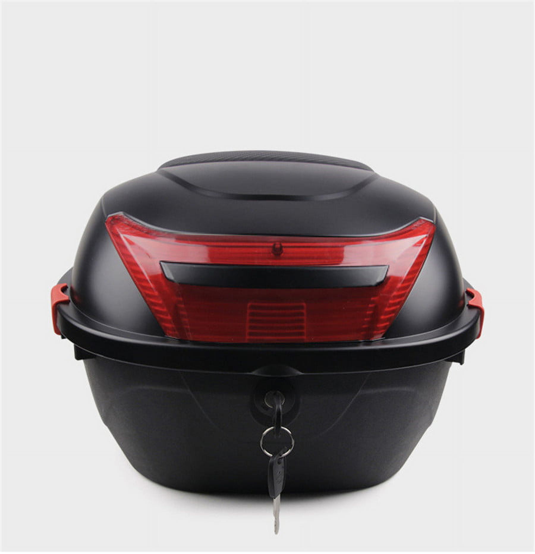US Matte Black Scooter Moped Top Box Tail Luggage Storage Case Clip w ...