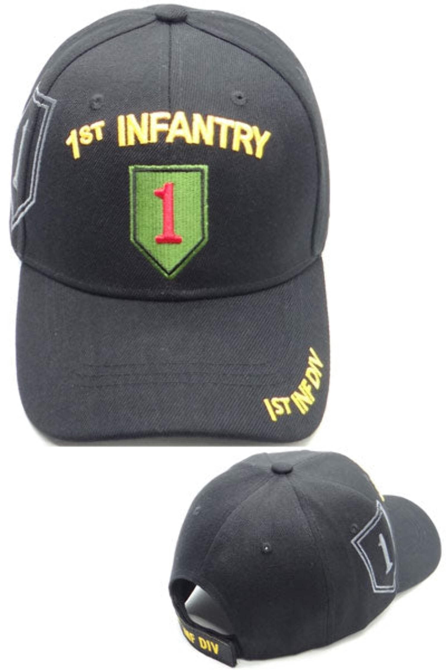 US Military 1st Infantry Division Black Style 01 Baseball Hat Cap ...