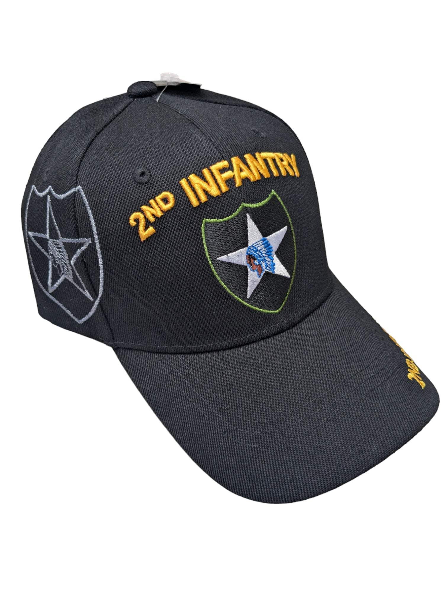 US Military 2nd Infantry Division Black Baseball Hat Cap - Walmart.com