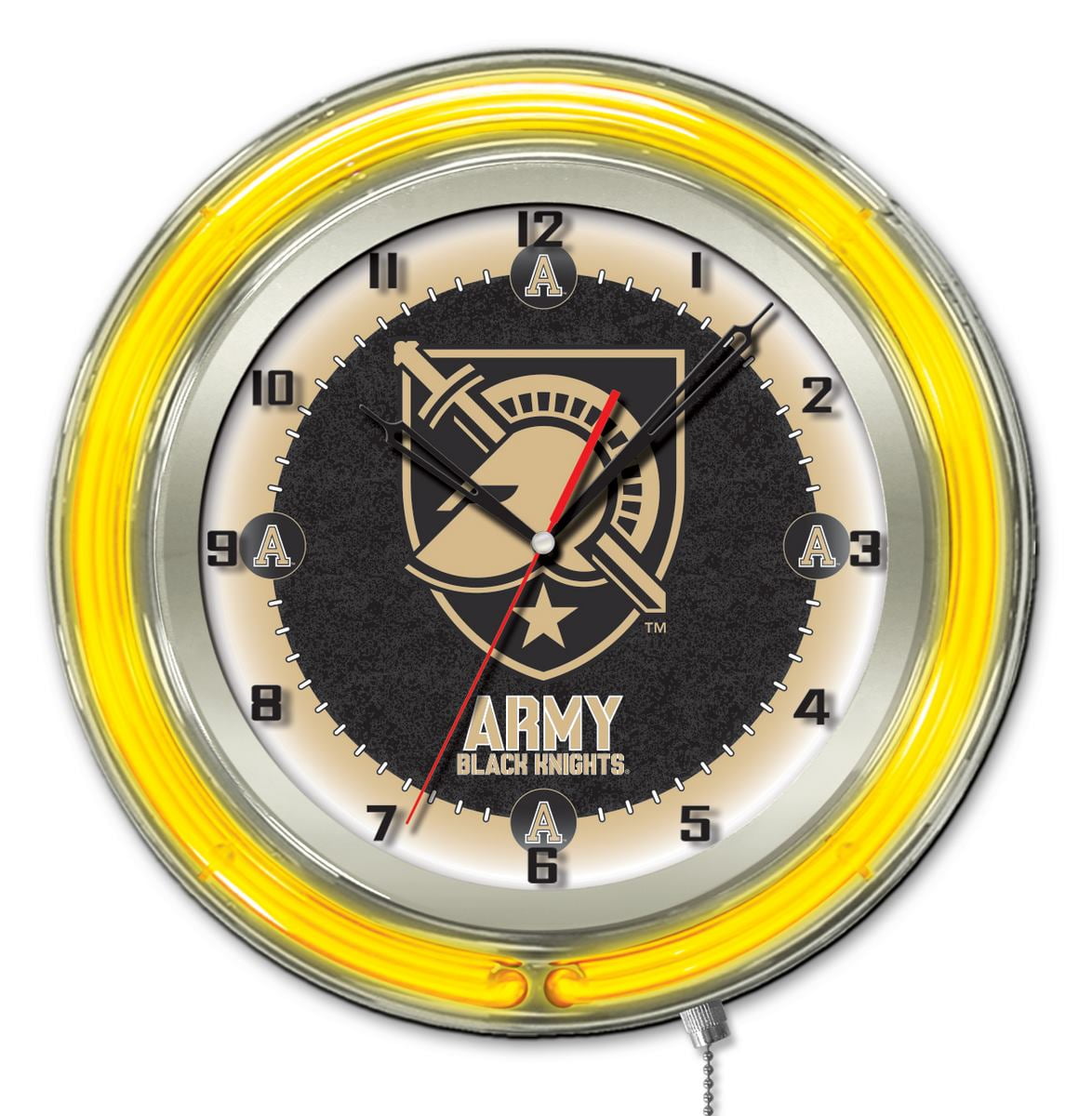 US Military Academy 19" Double Neon Wall Clock - Walmart.com