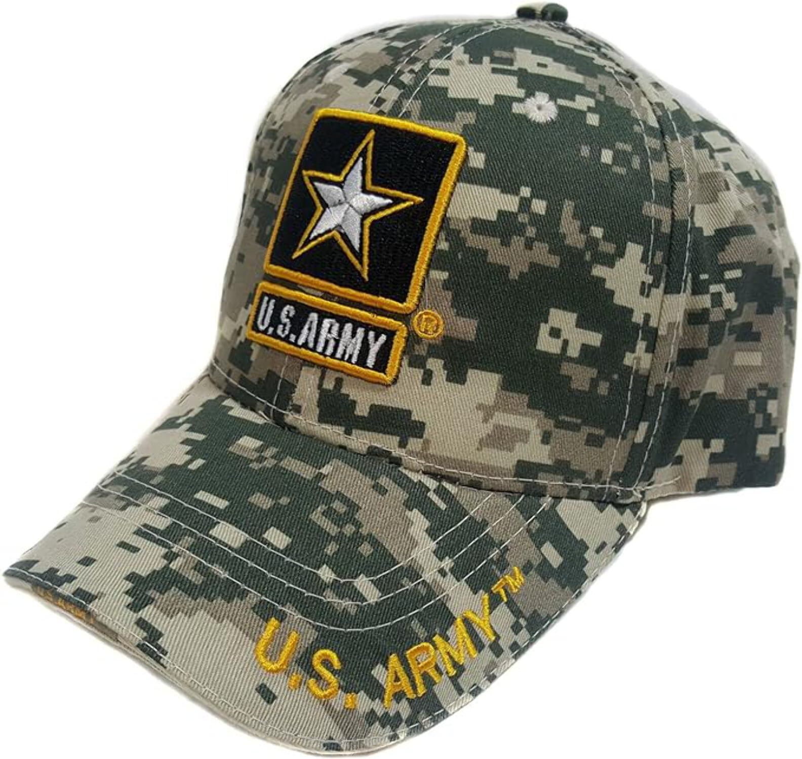 US Military Army Gold Star Digital Camouflage Baseball Hat Cap ...