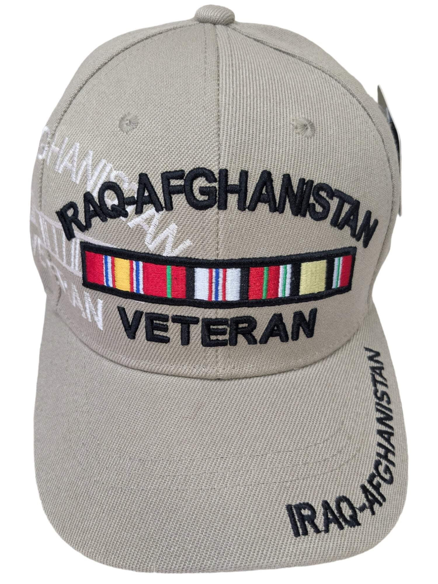 US Military Iraq-Afghanistan Veteran Khaki Adjustable Baseball Hat Cap ...