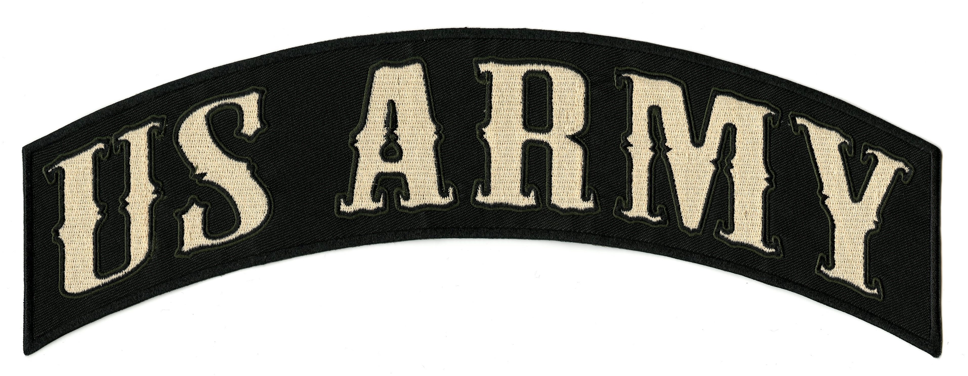 US Military Top Rocker Patch | Army Navy Patriotic American Troops ...