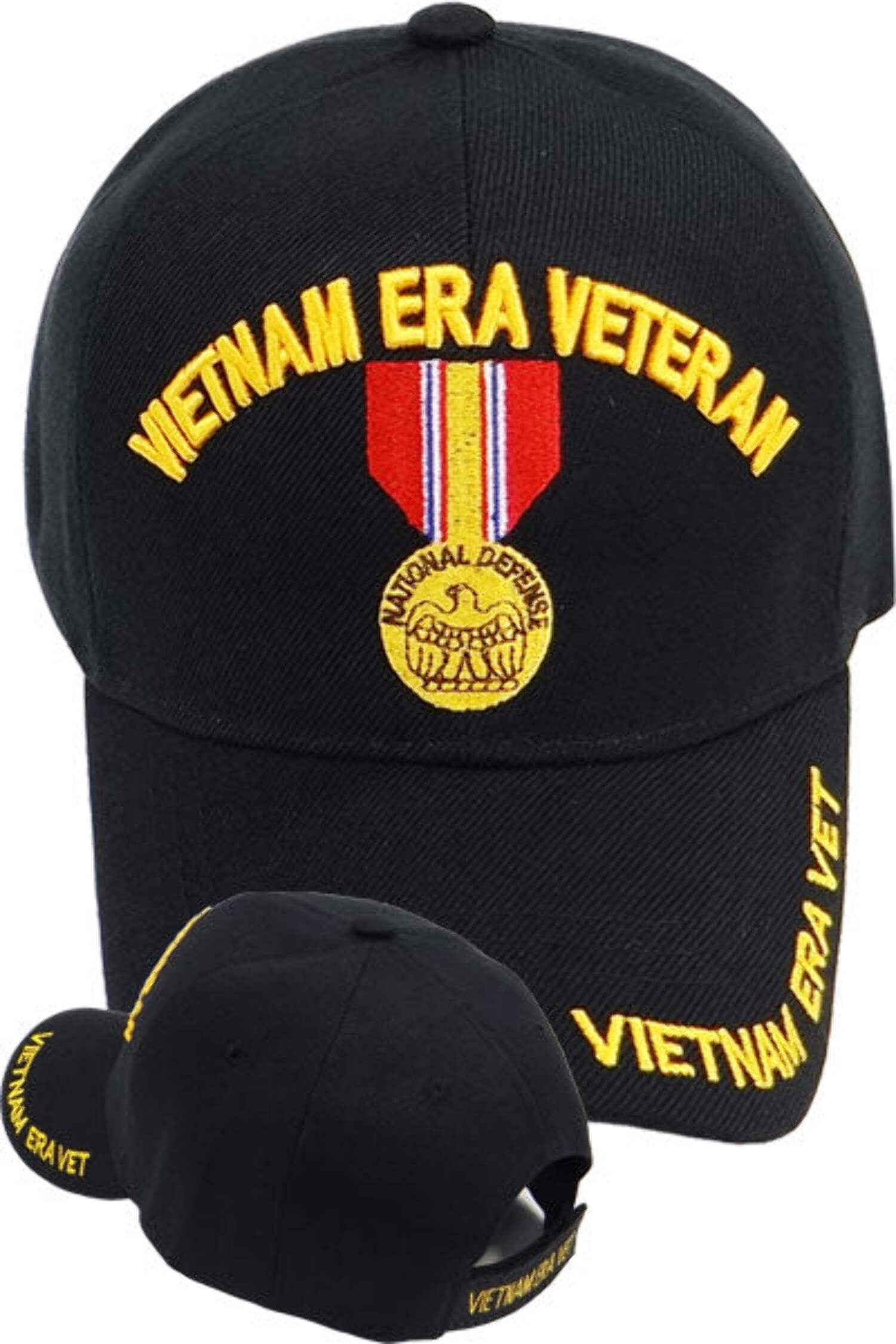 US Military Vietnam Era Veteran National Defense Medal Black Baseball ...