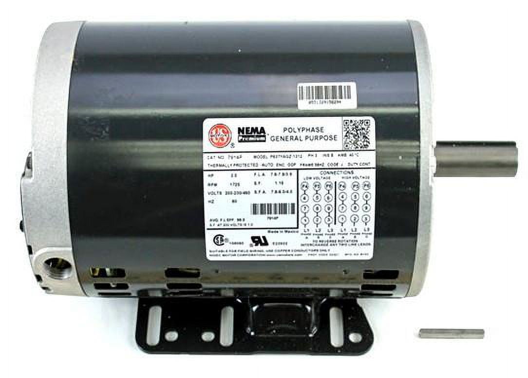 US Motors 7914P 3-Phase ODP Polyphase Commercial Belt-Drive Blower ...