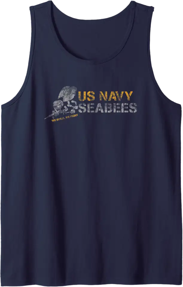 US NAVY SEABEES WE BUILD, WE FIGHT US NAVY Tank Top - Walmart.com
