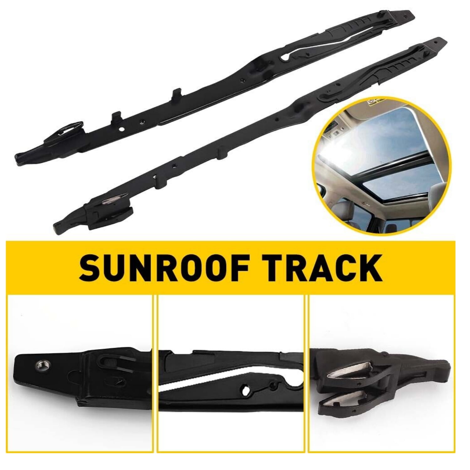 US NEW For Ford F150 Sunroof Moon Roof Guide Track Repair Pair Kit LH ...