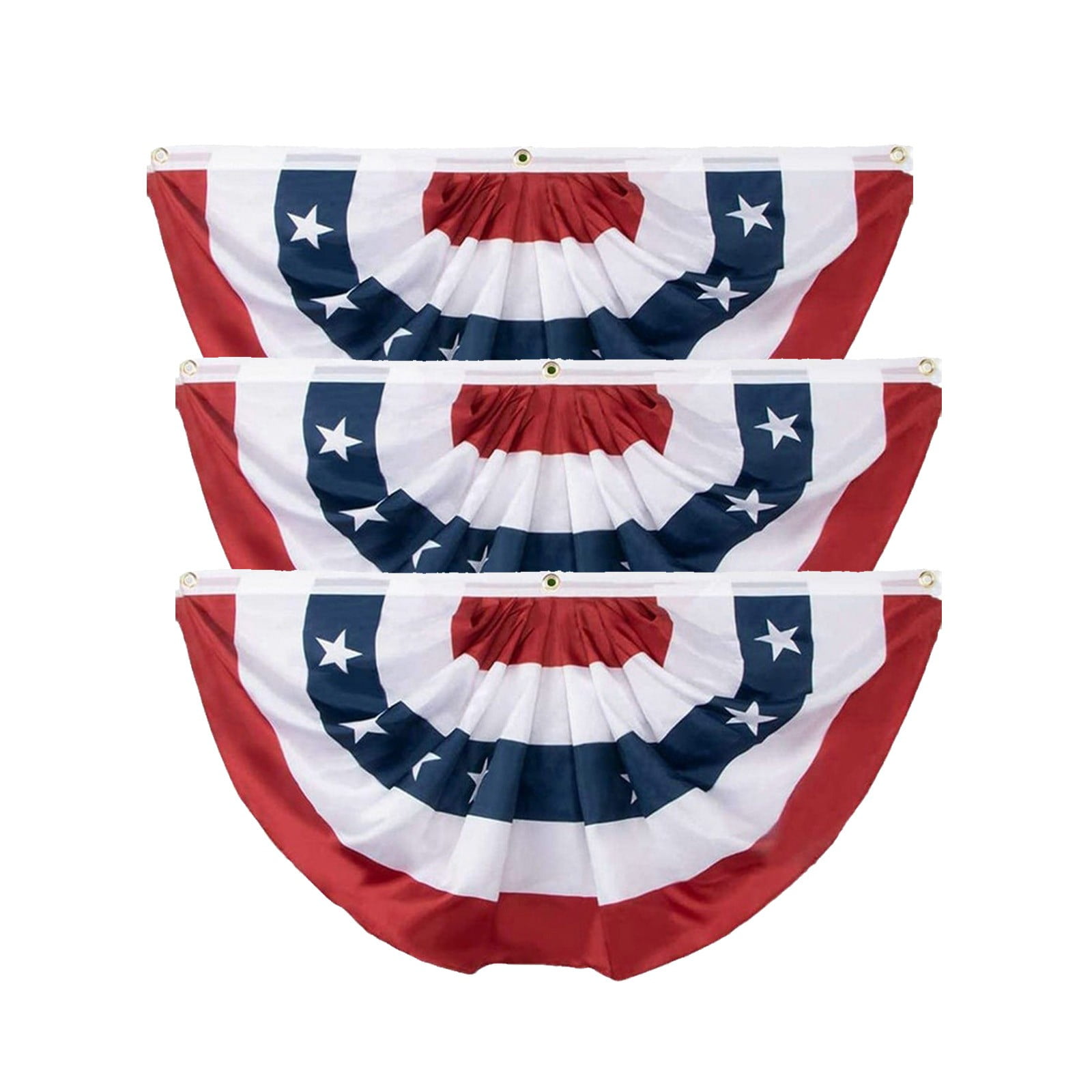 US National Pleated Fan Flag,1.5x3 ft American Bunting Flags Patriotic ...