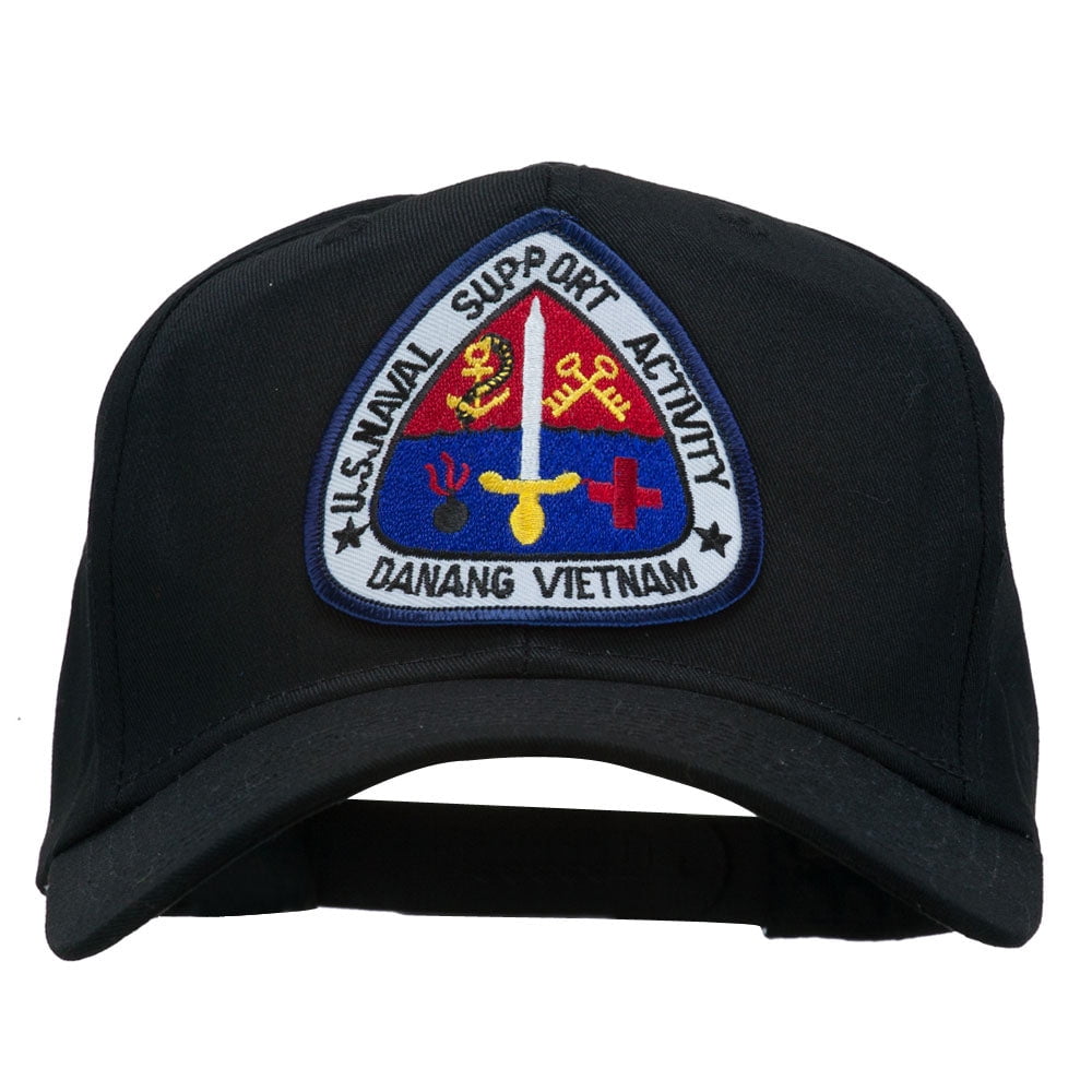 US Naval Support Activity Patched Cap - Black OSFM - Walmart.com