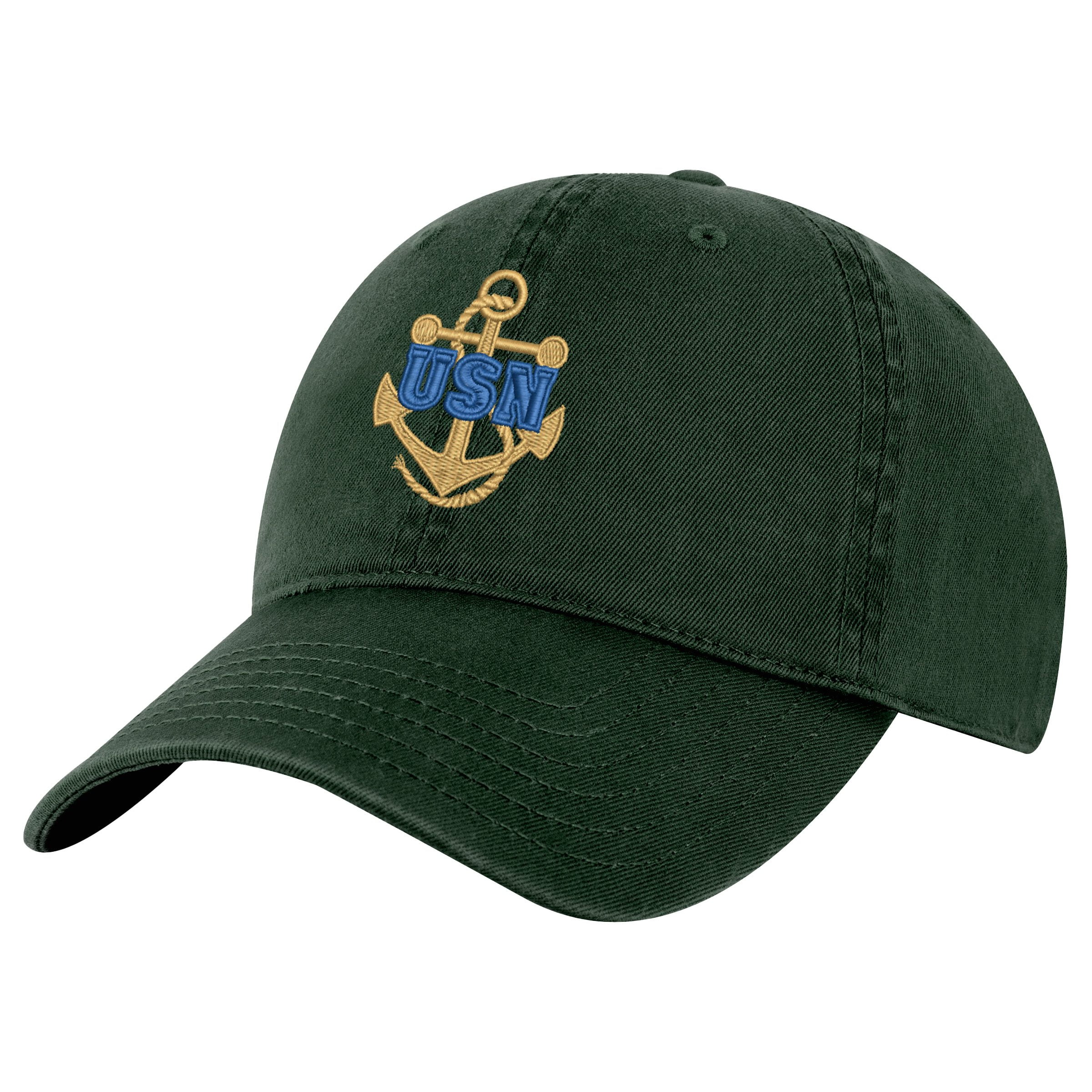 US Navy Anchor Baseball Cap – Embroidered Navy Logo Hat for Veterans ...