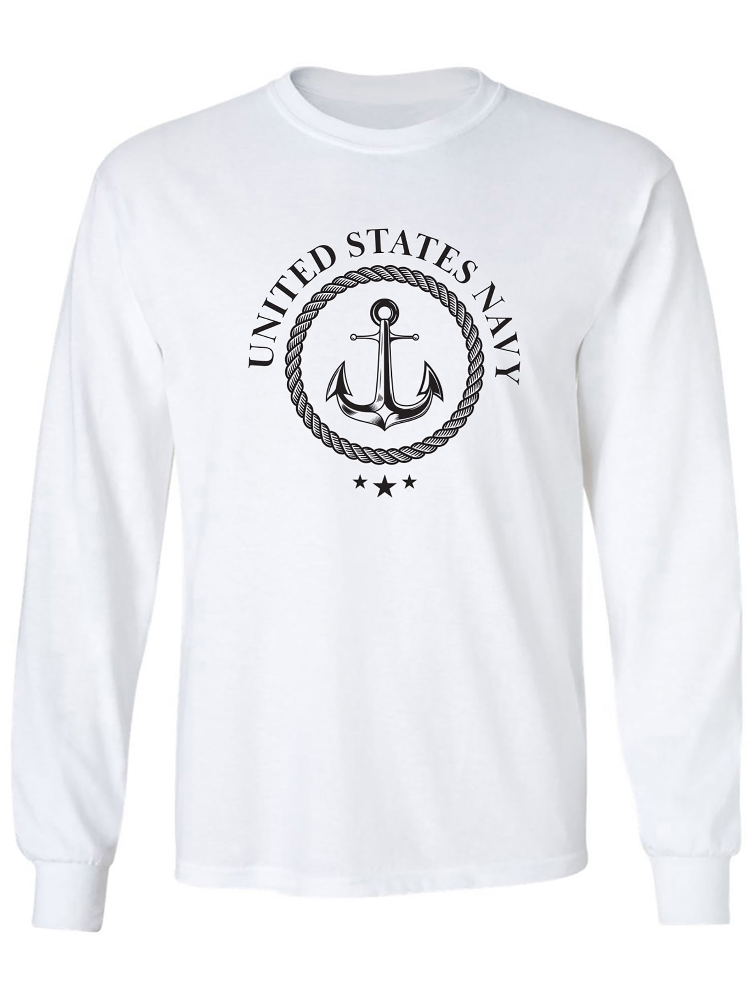 US Navy Anchor Crest Adult Long Sleeve T-shirt - Walmart.com
