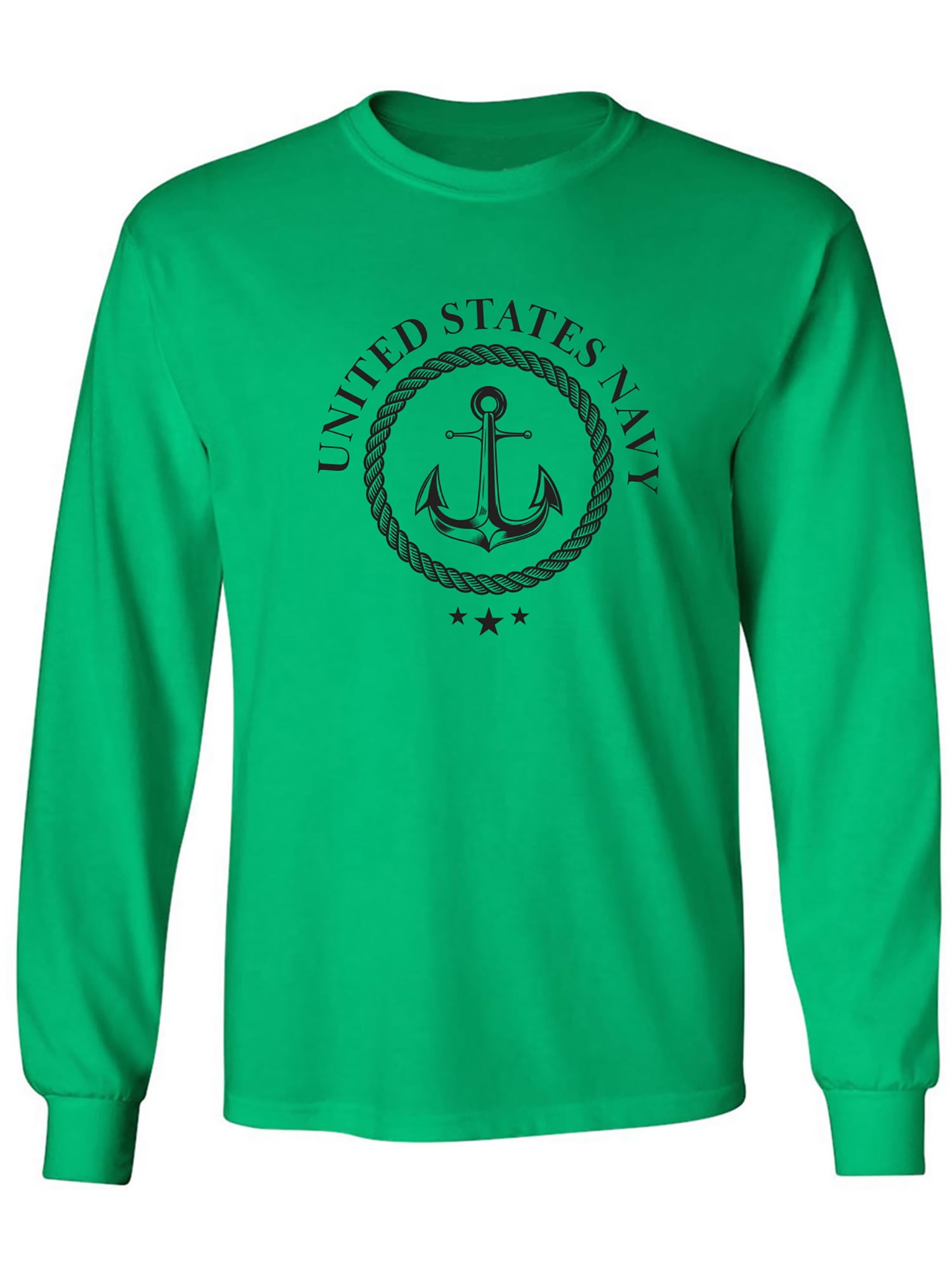 US Navy Anchor Crest Adult Long Sleeve T-shirt - Walmart.com
