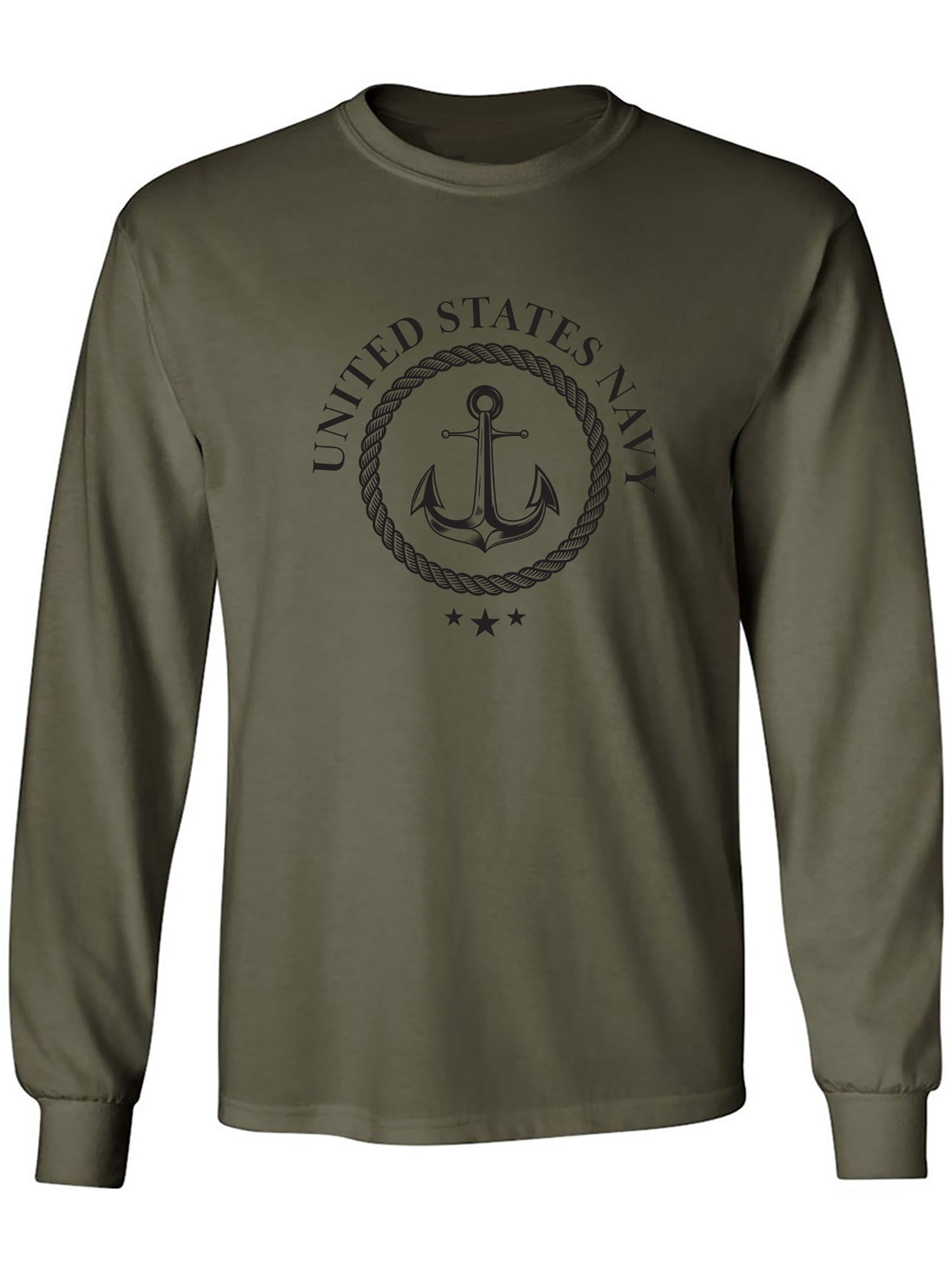 US Navy Anchor Crest Adult Long Sleeve T-shirt - Walmart.com