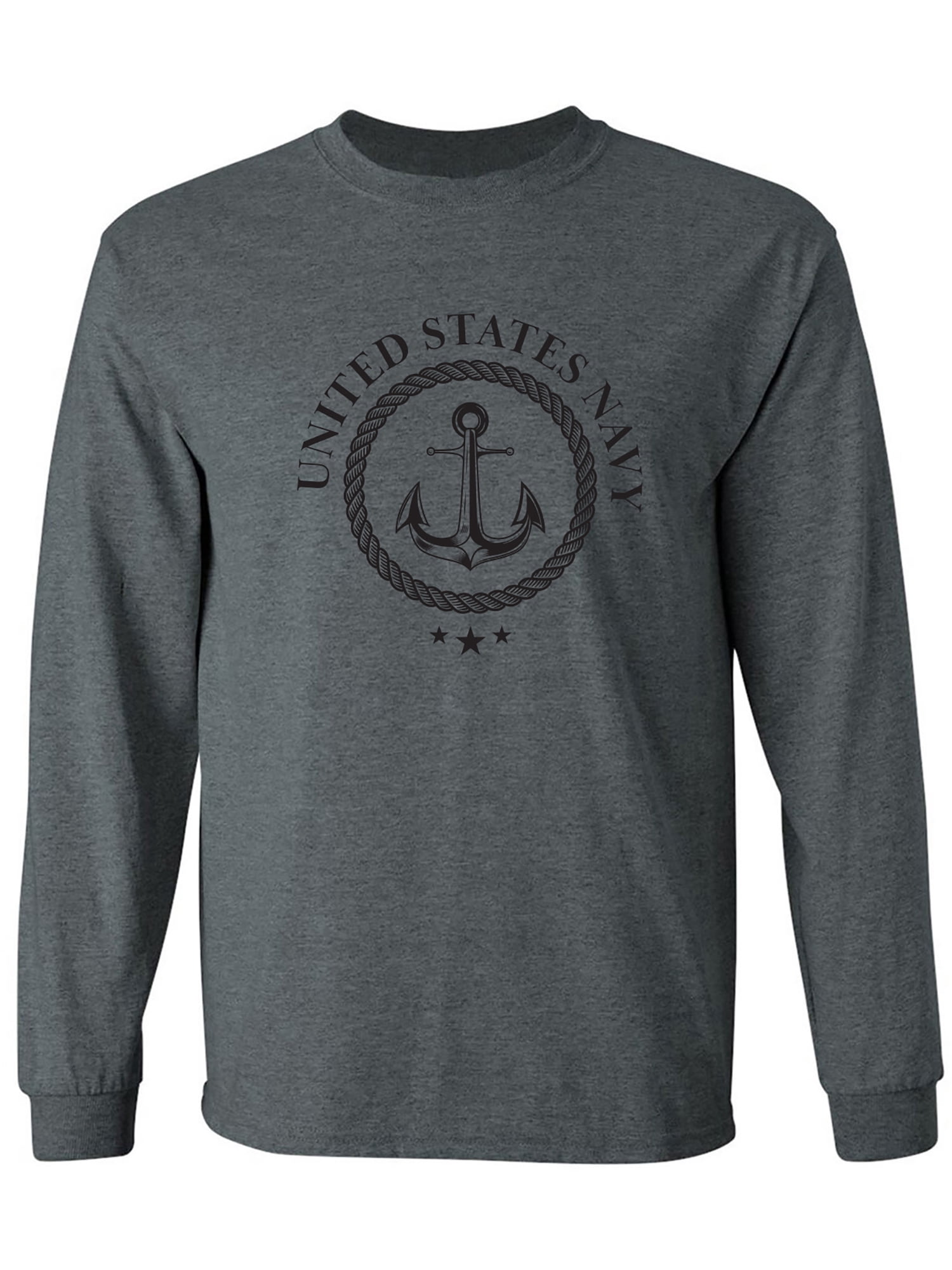 US Navy Anchor Crest Adult Long Sleeve T-shirt - Walmart.com