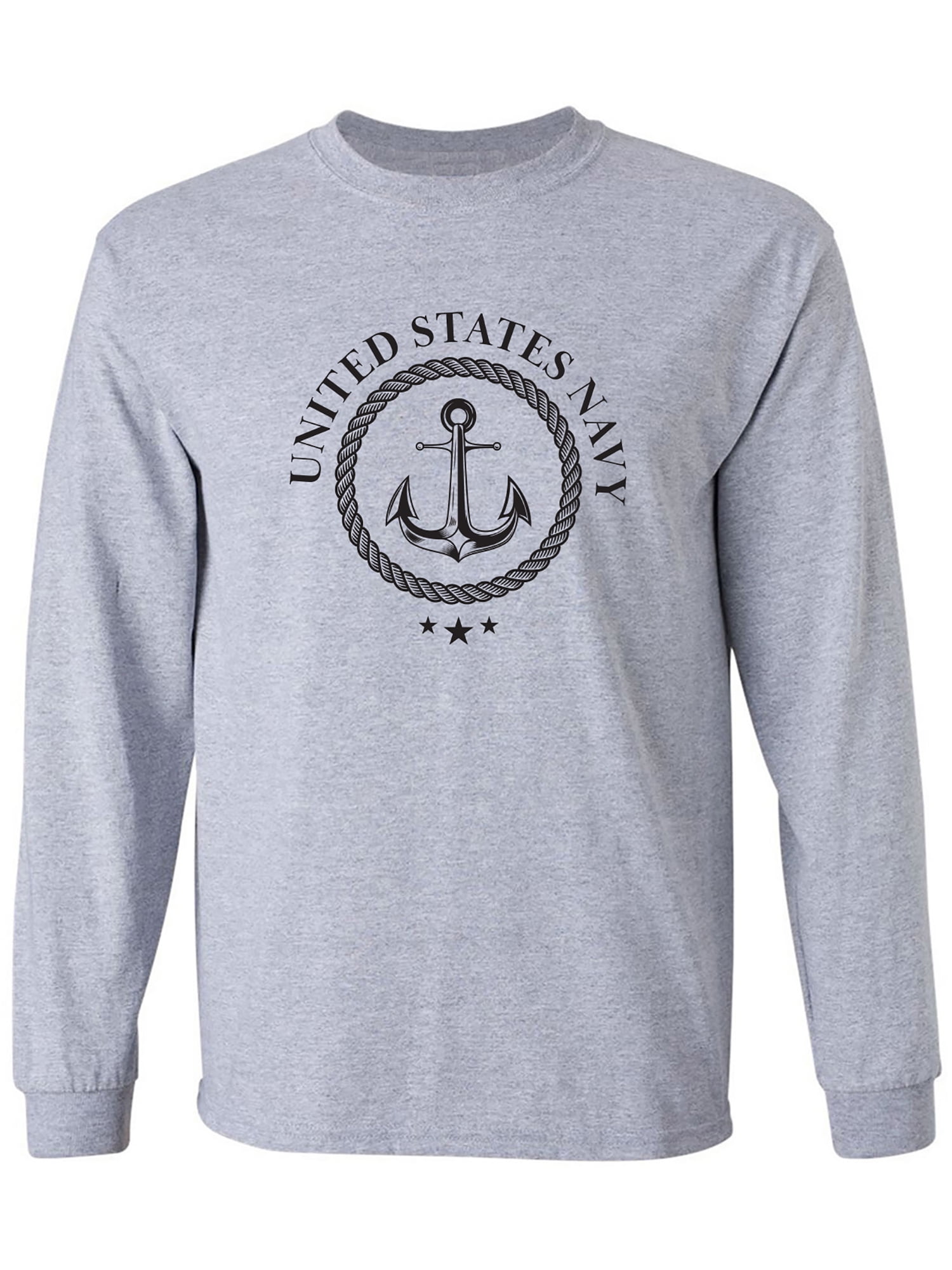 US Navy Anchor Crest Adult Long Sleeve T-shirt - Walmart.com