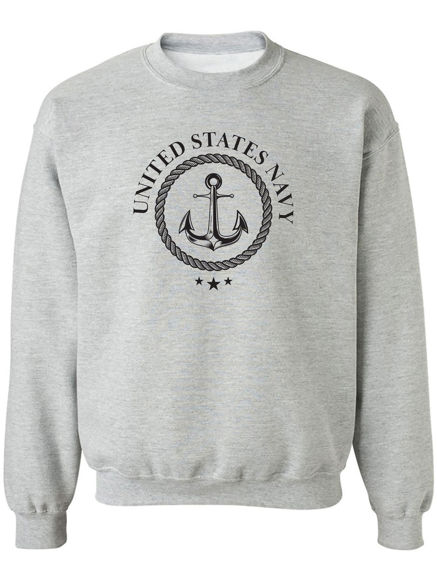 US Navy Anchor Crest Crewneck Sweatshirt - Walmart.com