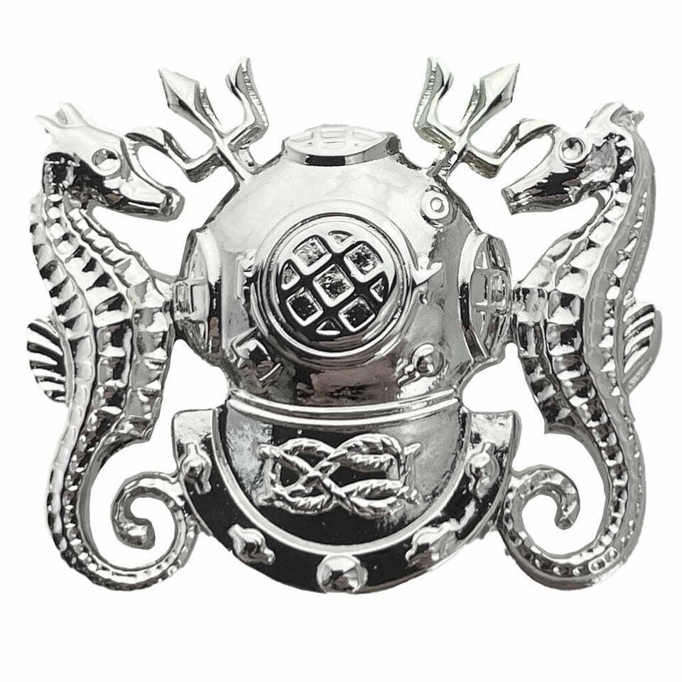 US Navy Badge: Master Diver - Regulation Size - Mirror Finish Official ...