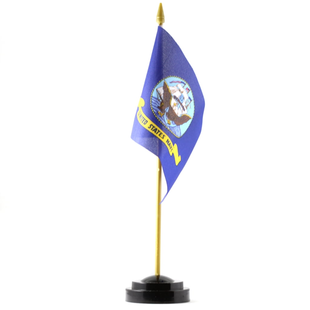 US Navy Desk Flag With Stand - Walmart.com