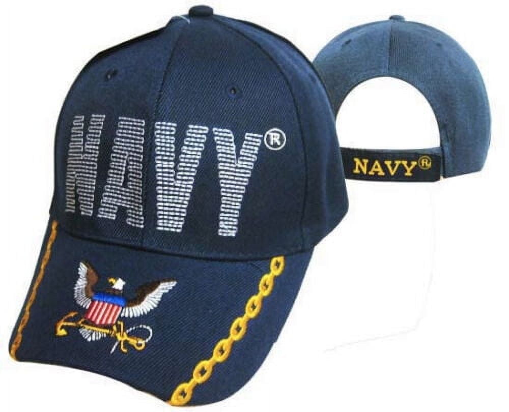 US Navy Eagle VINTAGE NAVY BLUE Crest Low Profile Adjustable Baseball ...