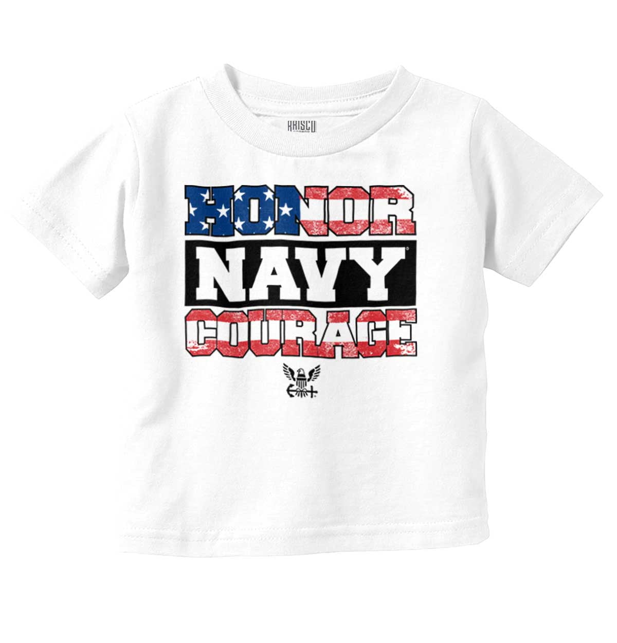 US Navy Honor Courage American Flag Toddler Boy Girl T Shirt Infant ...