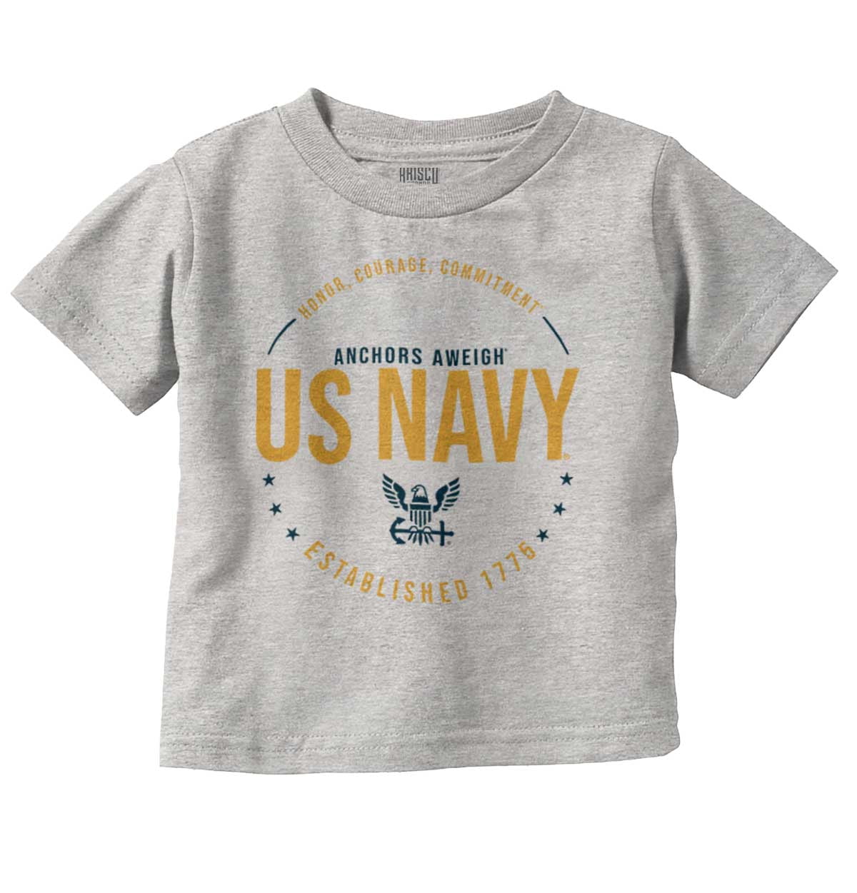 US Navy Logo Anchors Aweigh Est 1775 Toddler Boy Girl T Shirt Infant ...