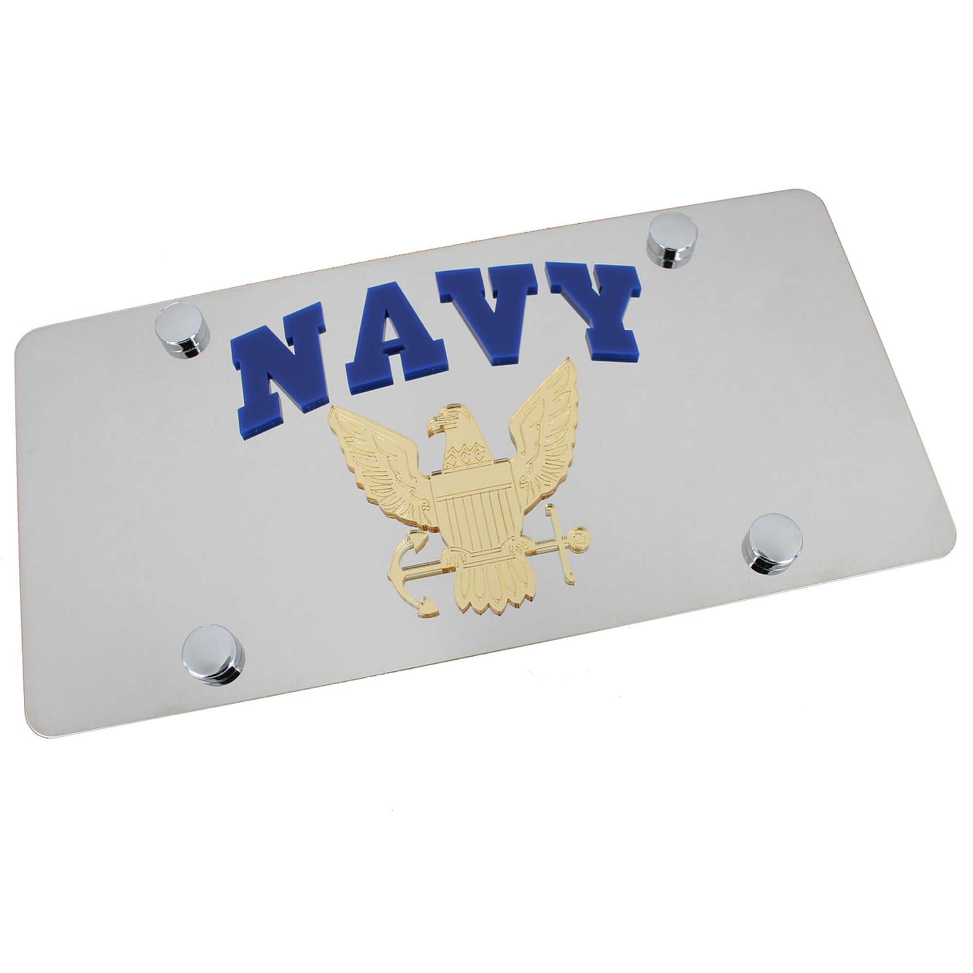 US Navy Logo License Plate (Chrome) - Walmart.com