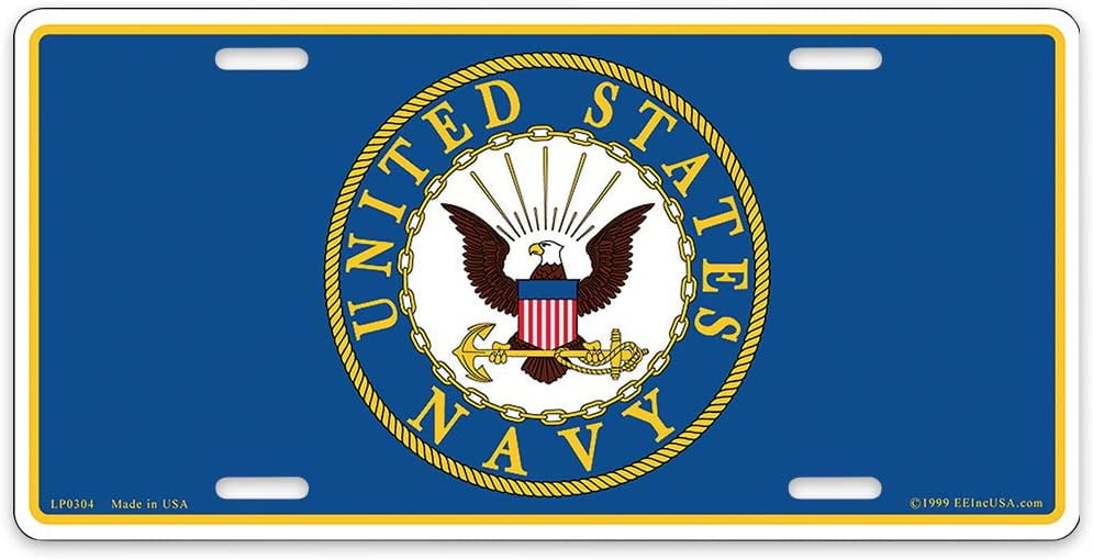 US Navy Logo License Plate - Walmart.com