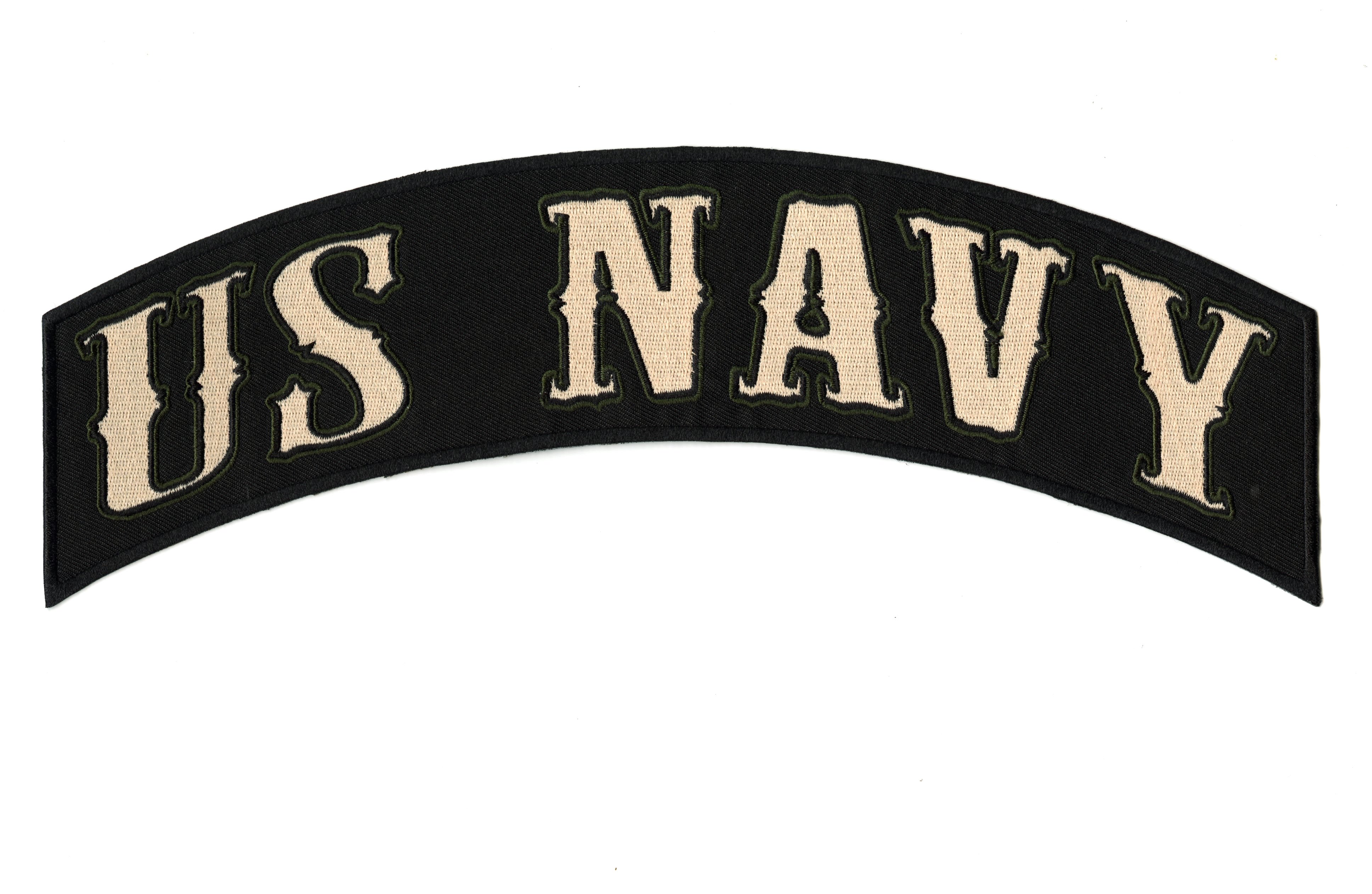 US Navy Military Top Rocker Patch 12" | Patriotic American Troops ...