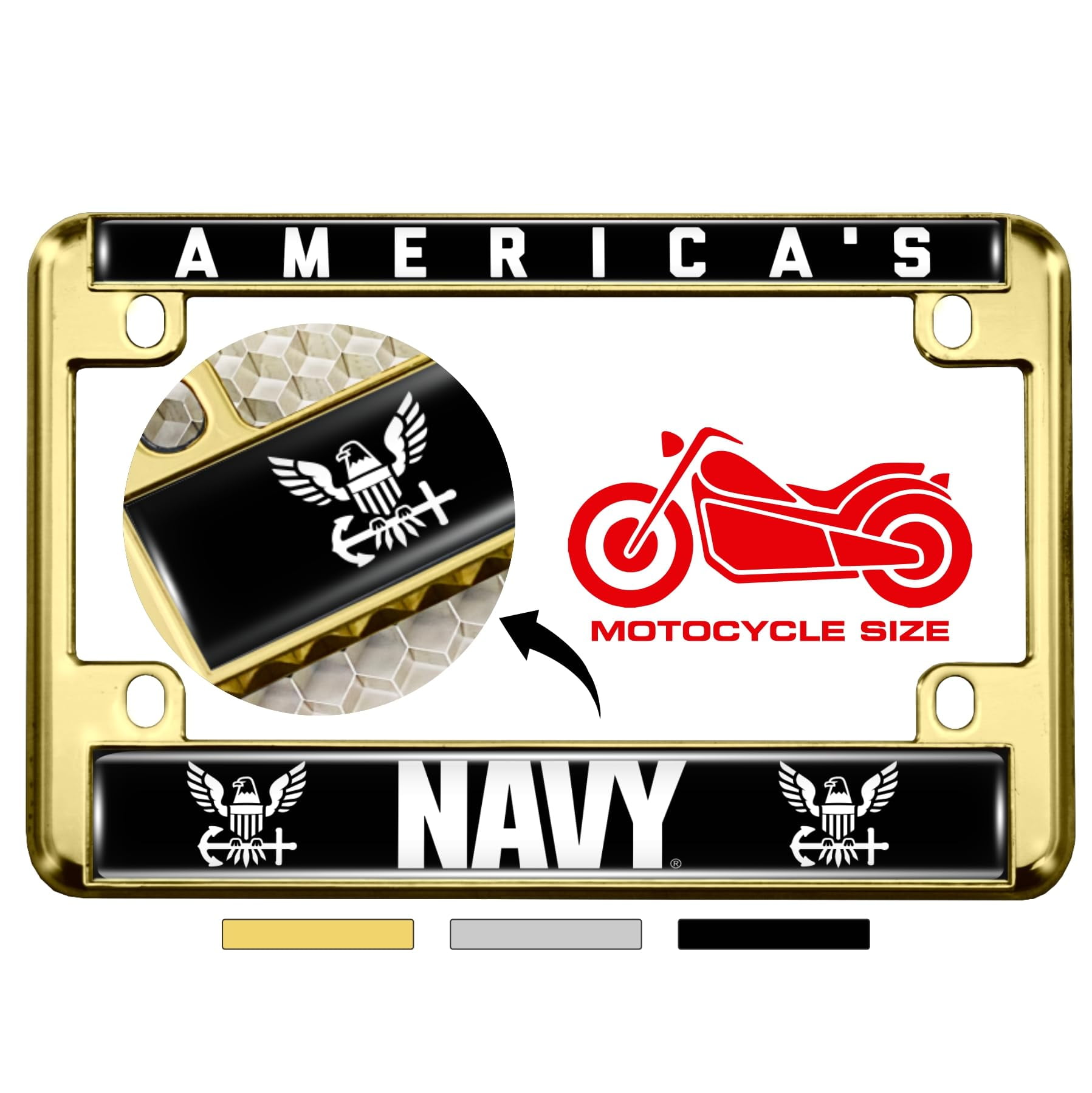 [US Navy Officially Licensed Product] - Motorcycle Domed Custom-Made ...