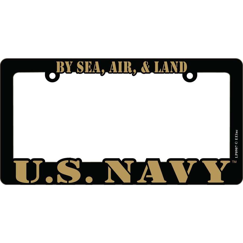 US Navy Proud to Serve Auto License Plate Frame USN - Walmart.com