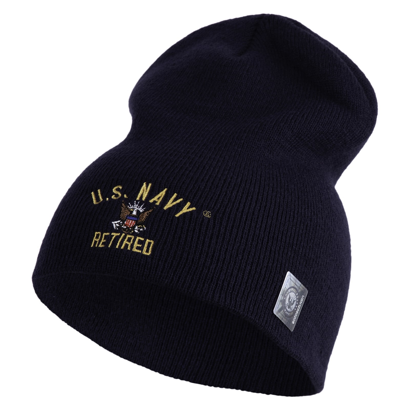 US Navy Retired Military Embroidered Heavyweight Classic Knit YP Short ...