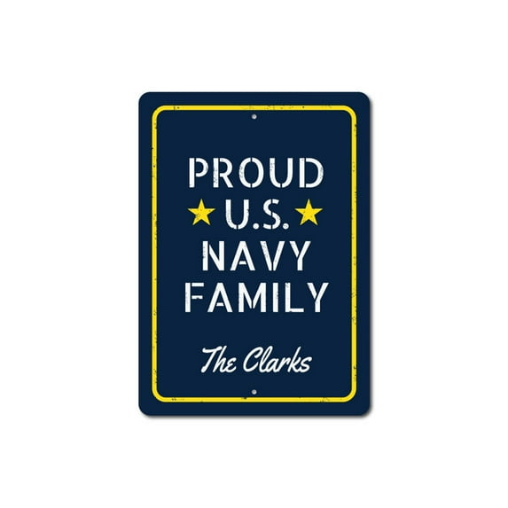 US Navy Sign, Custom Proud US Navy Family Sign, US Navy Decor, United ...