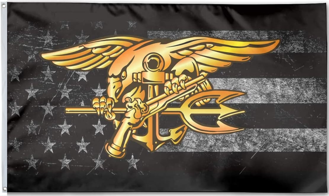 US Navy Trident Seal Flag Polyester 3x5 FT banner - Walmart.com