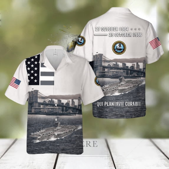 US Navy USS Theodore Roosevelt CVN 71 Hawaiian Shirt - Walmart.com
