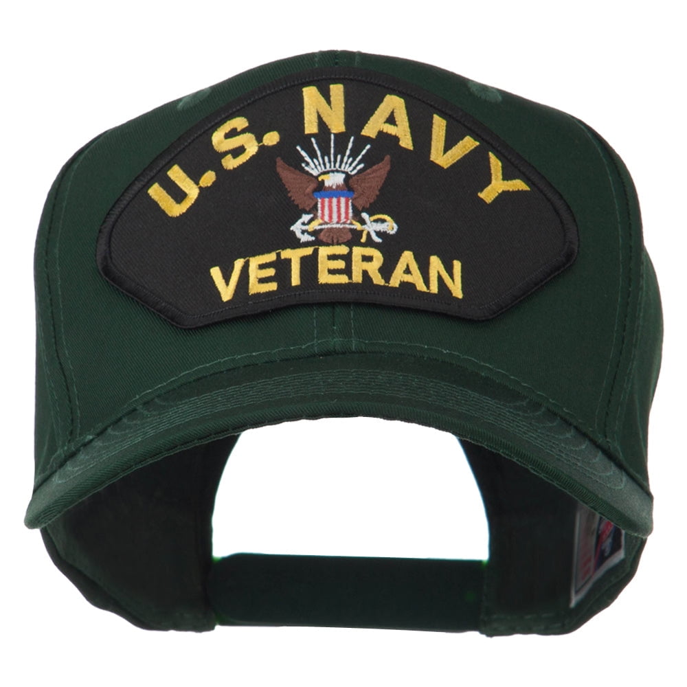 US Navy Veteran Military Patched High Profile Cap - Green OSFM ...
