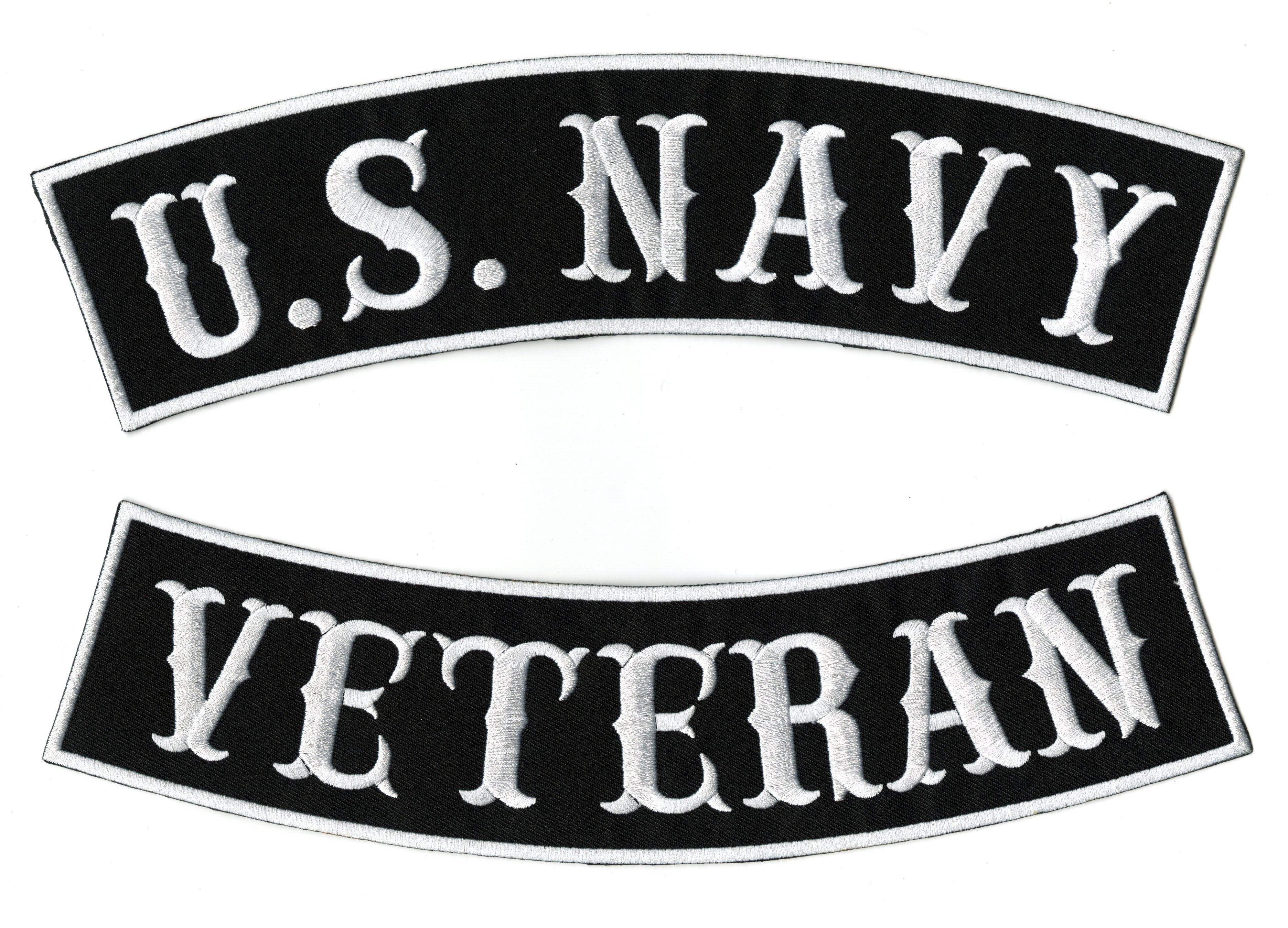 US Navy Veteran Rockers 12" | IFC Rail Road Military Vet Top Bottom ...