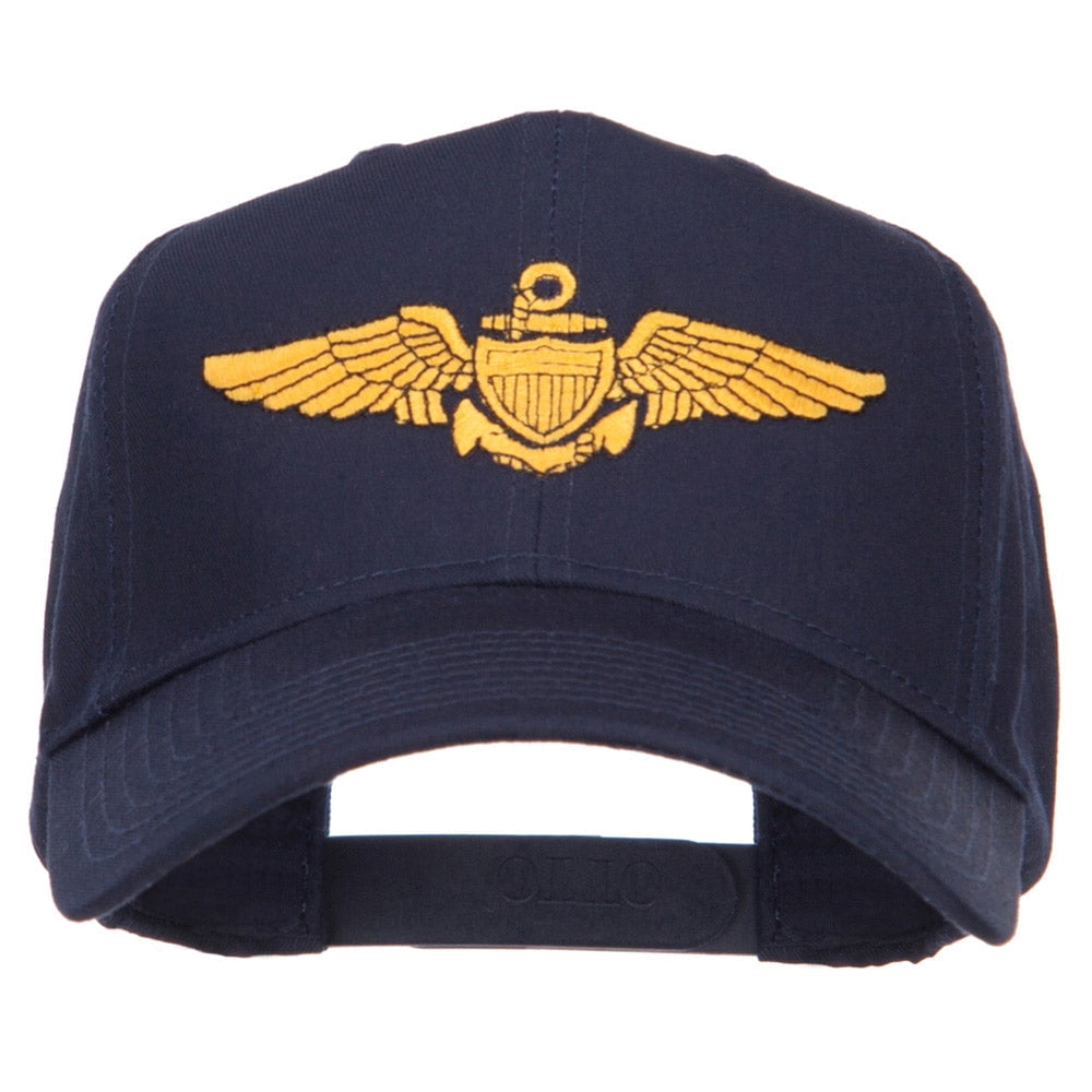 US Navy Wing Embroidered High Cap - Navy OSFM - Walmart.com