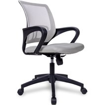 Fluffy Upholstered Office Chair, Faux Fur Plush Office Desk Chair with ...