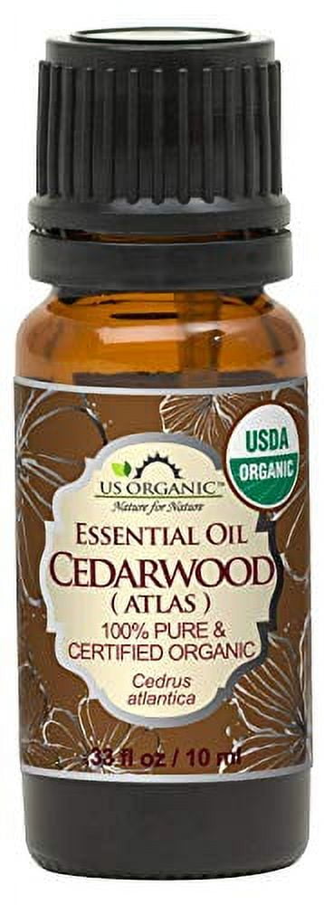 US Organic 100% Pure .. Cedarwood Essential Oil (Atlas) .. - USDA Certified Organic, .. Steam ...